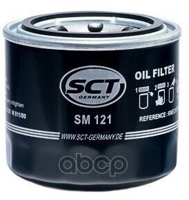 Фильтр масляный Hyundai Accent Solaris Creta Sonata Elantra Getz Kia Rio Ceed Optima SCT арт. SM121 - высокое качество товара