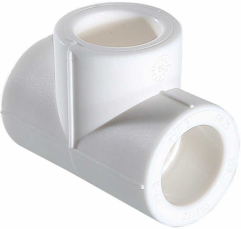 Тройник 25 мм полипропилен PP-R VALTEC под пайку белый