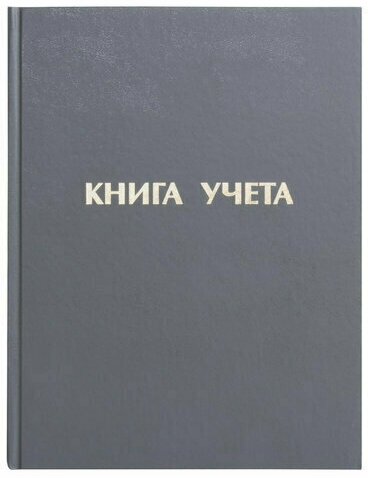 Книга учета 96 л, линия, твердая, бумвинил, блок офсет, А4 (210х265 мм), 130043
