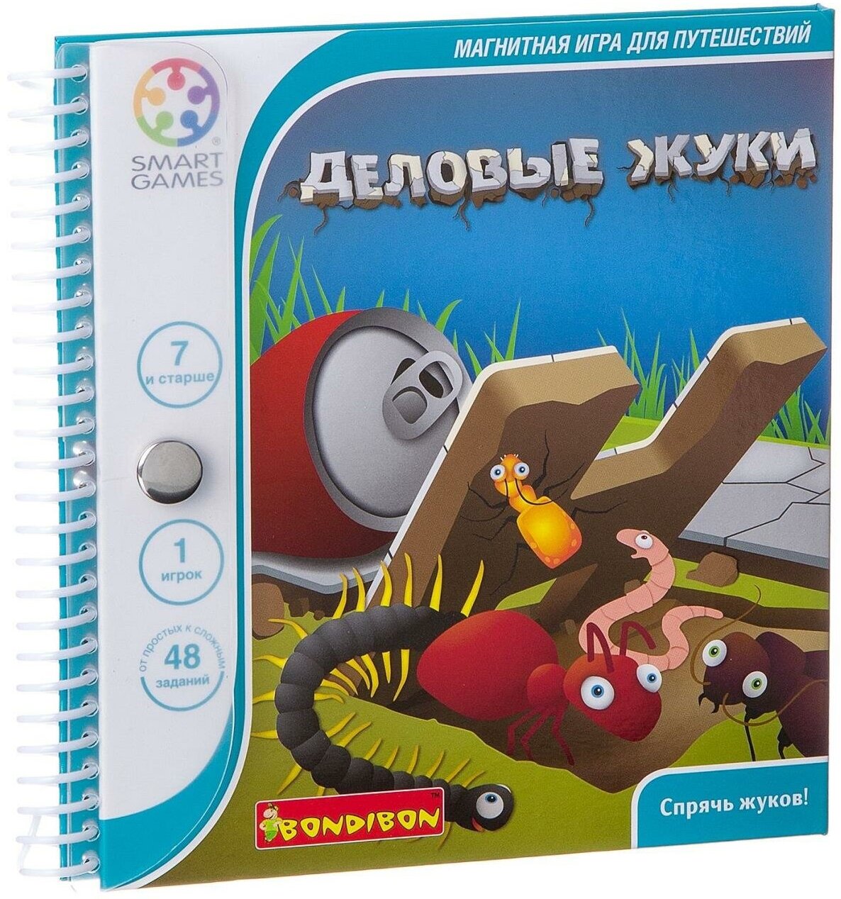 Магнитная игра Bondibon для путешествий, деловые жуки, SGT 230 RU.