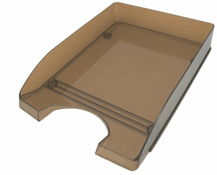 Лоток для бумаг горизонтальный Attache Line прозрачный тонированный, 1255284