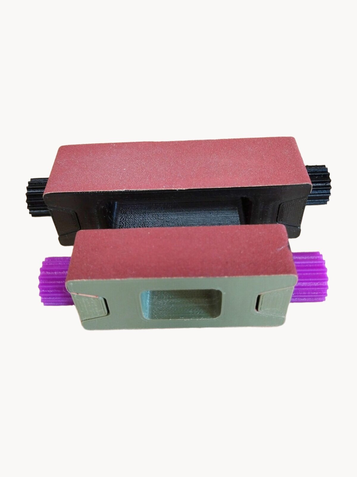 Держатель для наждачной бумаги, шлифовальный блок, 2шт, размер 70х20мм, 100*30мм прямой, для шлифовки, для полировки.