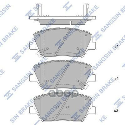 Колодки торм. дисковые Hi-Q KIA SORENTO (USA) 15- (D1815) Sangsin brake арт. sp1833