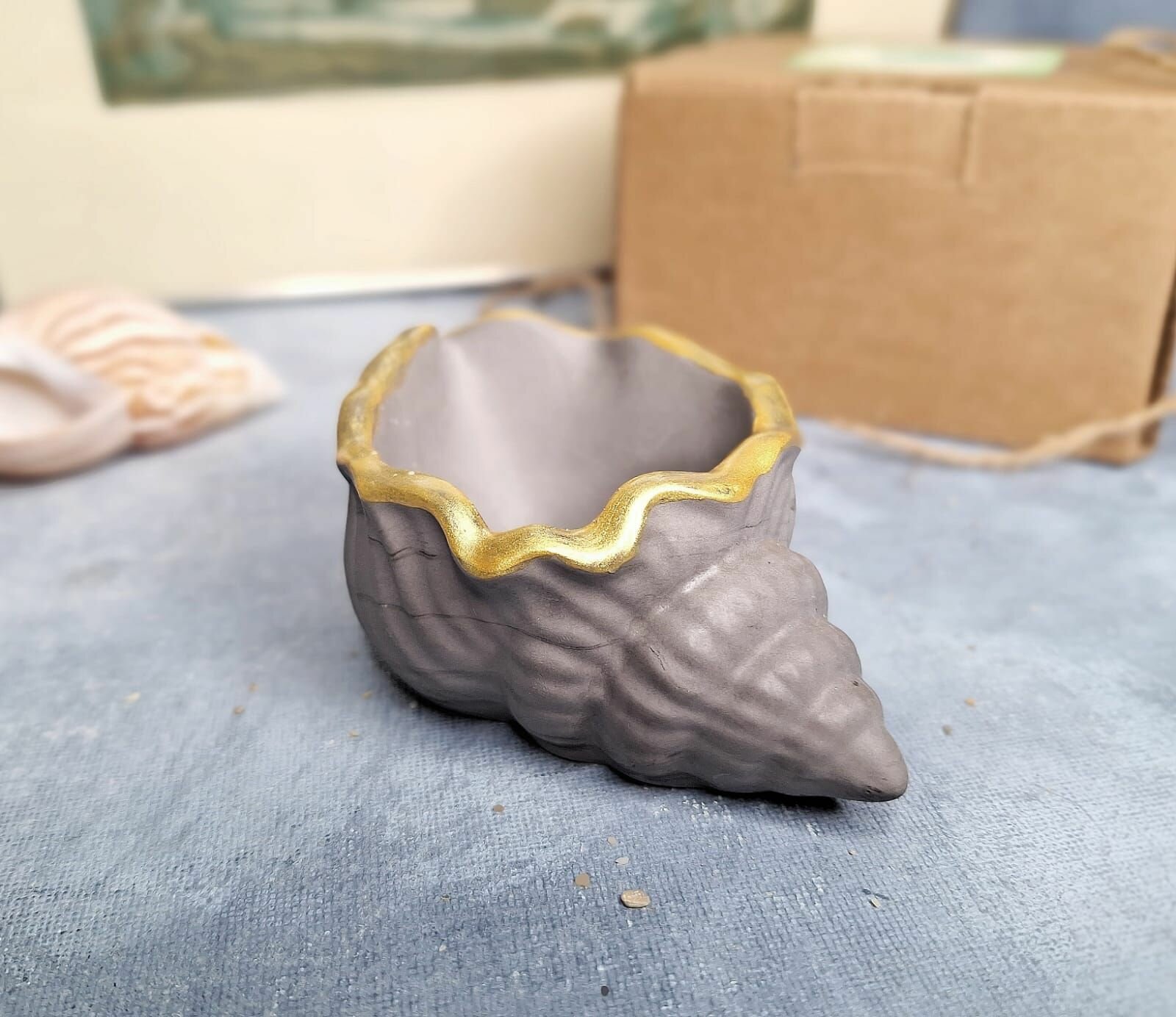 Подсвечник гипсовый