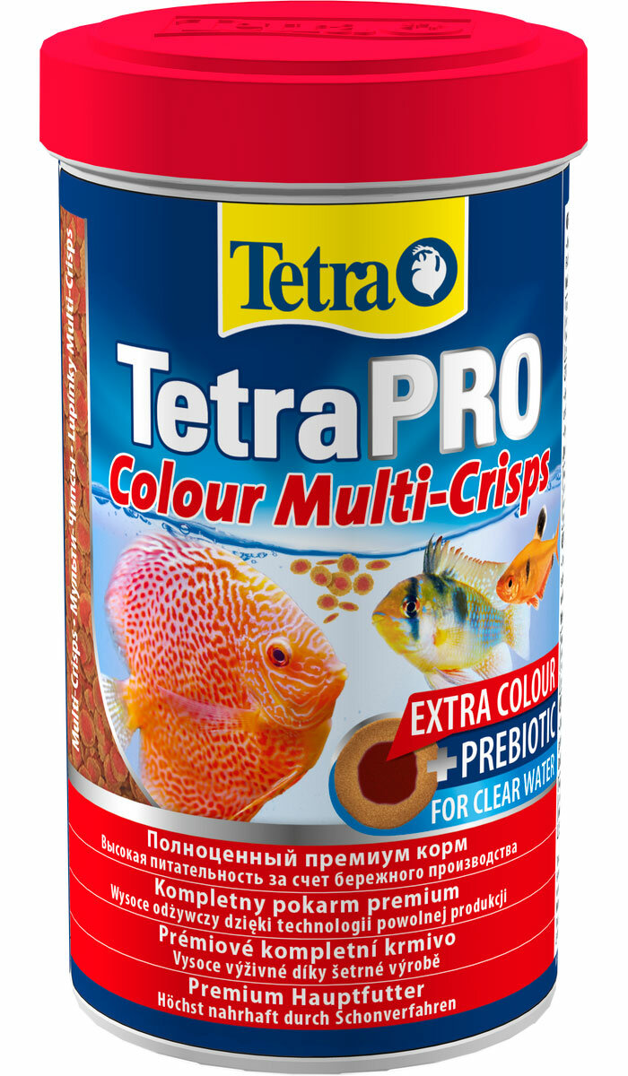 TETRA PRO COLOUR корм чипсы для всех видов рыб для усиления и поддержания окраски (100 мл х 12 шт)