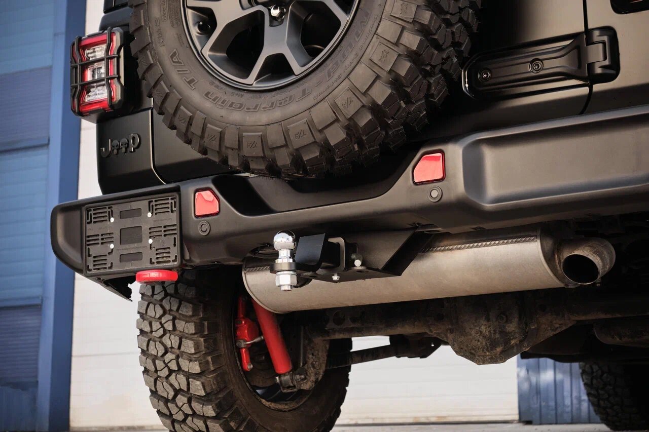 Фаркоп BMS для Jeep Wrangler JK JL 2018-2024 (под американский бампер)