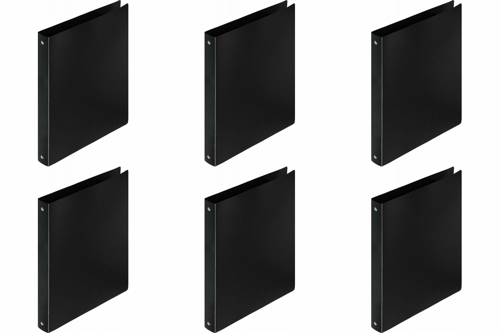 Attache Папка на 4-х кольцах пласт. 25/32мм А4 F504/045 черная, 6 шт