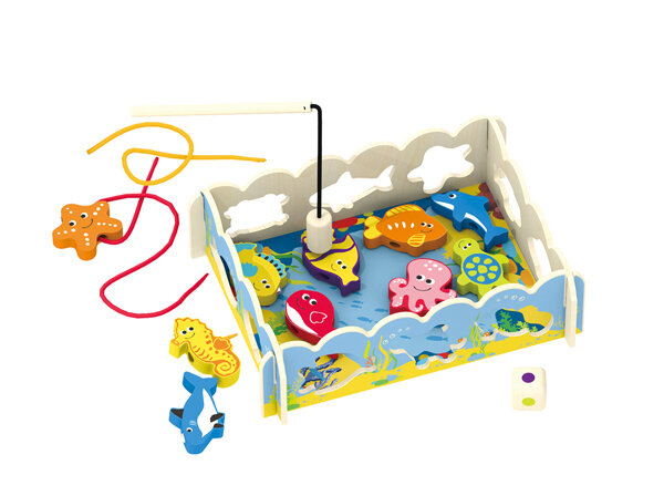 Развивающая игрушка-рыбалка UltraTOY Fish-32 деревянная