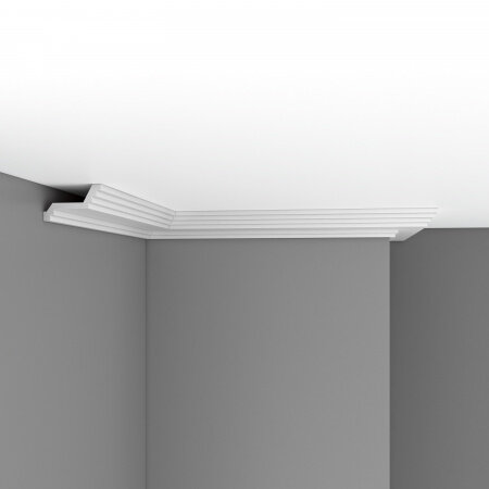 Плинтус Потолочный Гладкий Decomaster 96400 В60хШ100хД2400 мм / Коска.