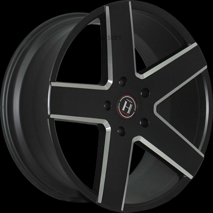 R24 5x150 10j et30 d110,3 harp y-15 satin black /precision milling