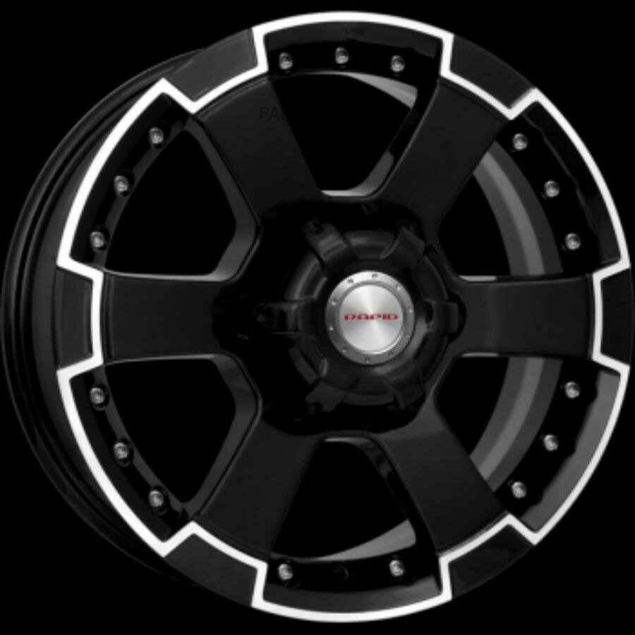 Кик м56 (кс593) 7,0\r16 6*139,7 et38 d92,5 алмаз черный [13538] fb max 925 kg