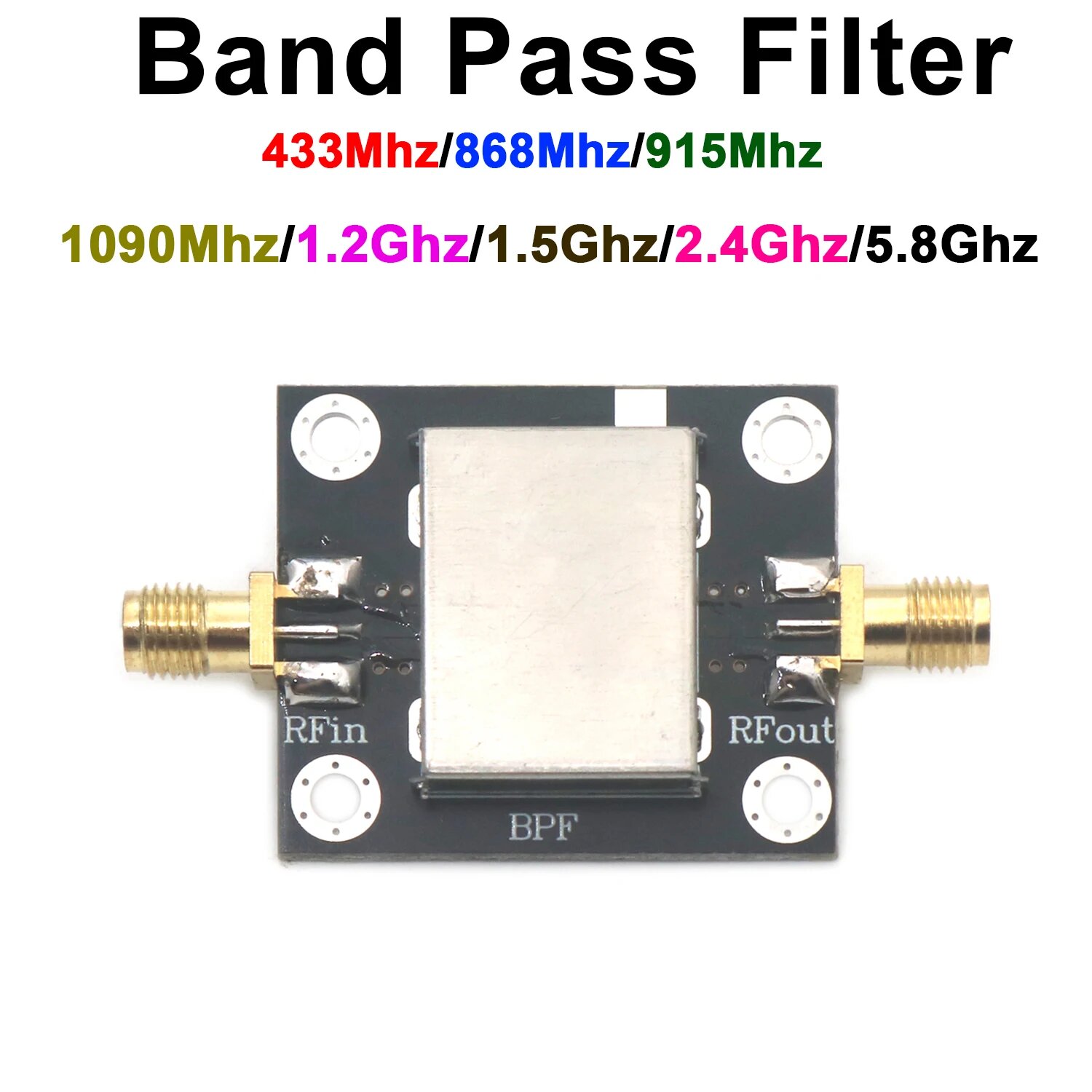 Dykbcells RF BPF Band Pass Filter 433-5.8 ГГц BPF 2.4Ghz