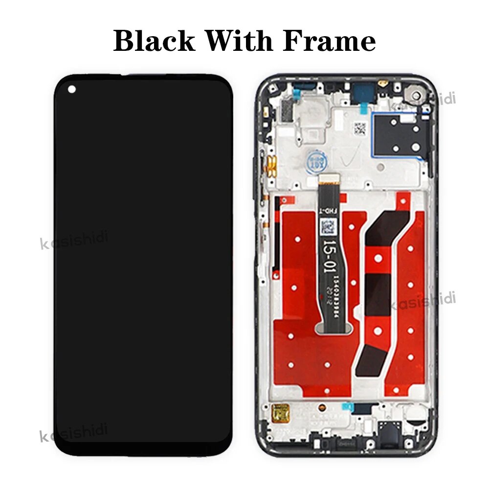 6,4-дюймовый TFT LCD-дисплей для Huawei P40 Lite JNY-LX1, сенсорный экран, Black With Frame