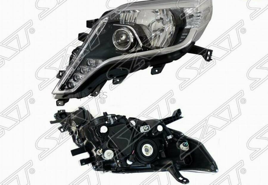 SAT ST-212-11Y5L Фара Toyota Land Cruiser Prado (J150) 13-17 (Слева/ LED/Галоген/ ДХО/ под электрокорректор)