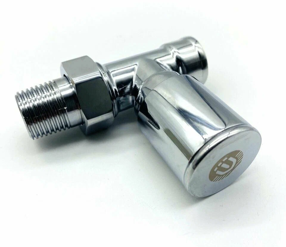 Вентиль регулировочный Tim KRD302.02 1/2 дюйма, прямой, хромированный, с седельным затвором