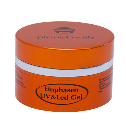 Planet Nails Гель для наращивания ногтей Einphasen UV/LED Gel - однофазный 15г (11006)