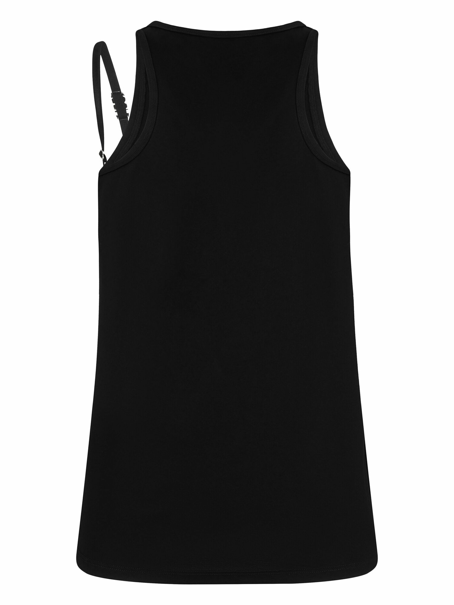Топ DSQUARED2 Icon strap-detailed tank top, размер 50, black/black — фото 1