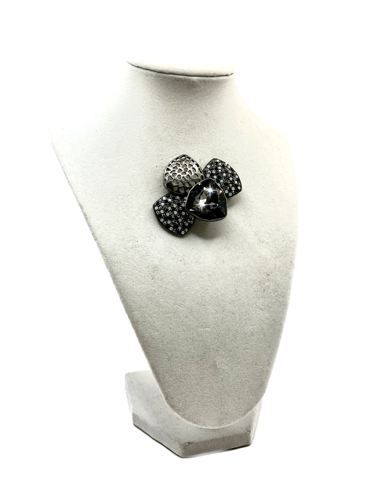 Брошь, кристаллы Swarovski