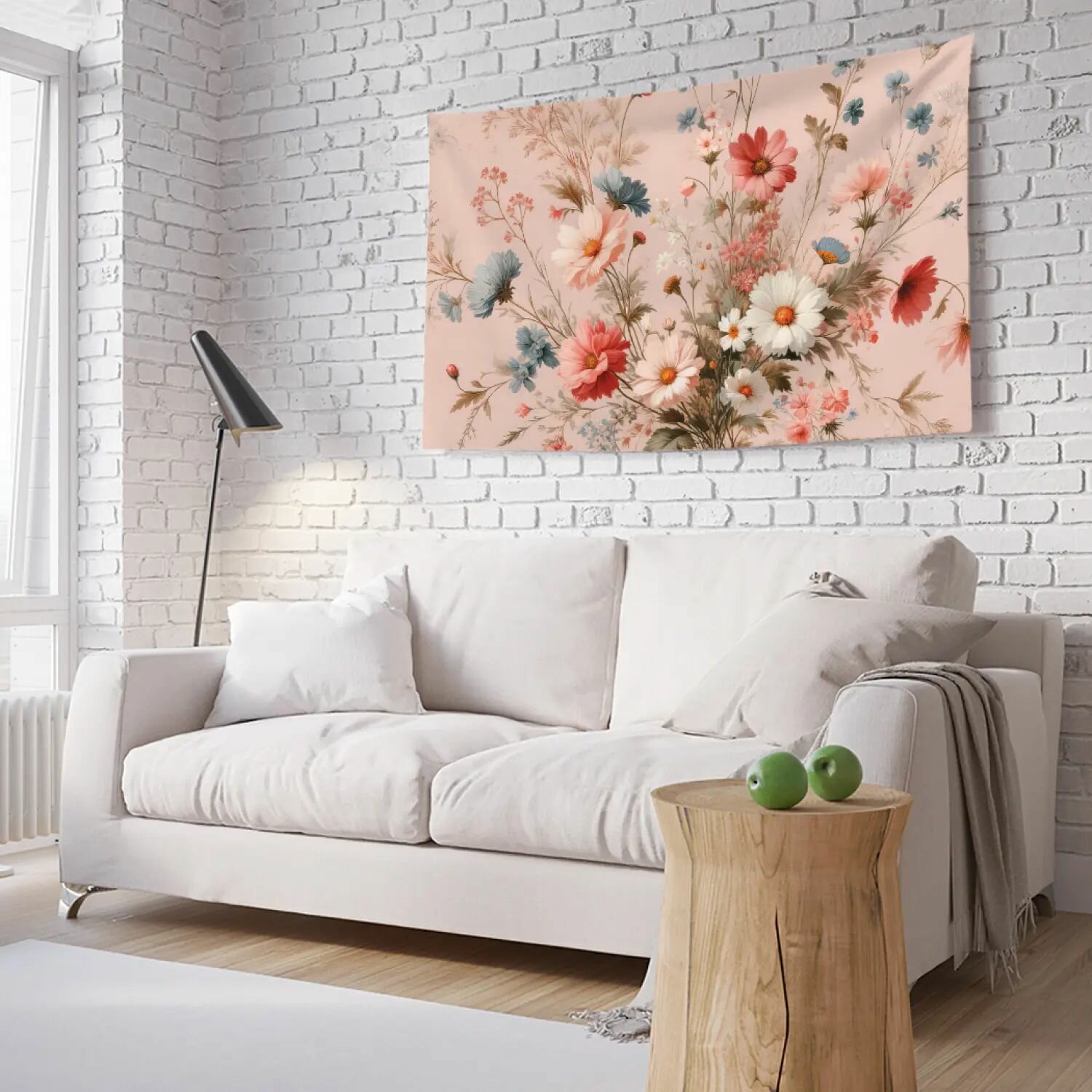 Горизонтальное фотопанно на стену JoyArty "Розовый букет", из ткани, 100х150 см