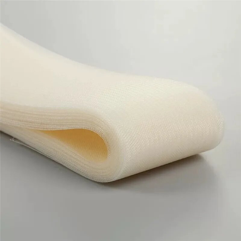 Кринолин полиэстер 8см 25 ярдов, цвет cc15 cream yellow
