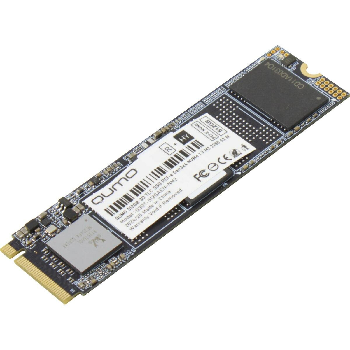 Q3DT-512GAEN-NM2 512 Гб M.2 PCI-E Gen3 x4 M.2 Type 2280 M Key, TBW 480, 1.28 DWPD