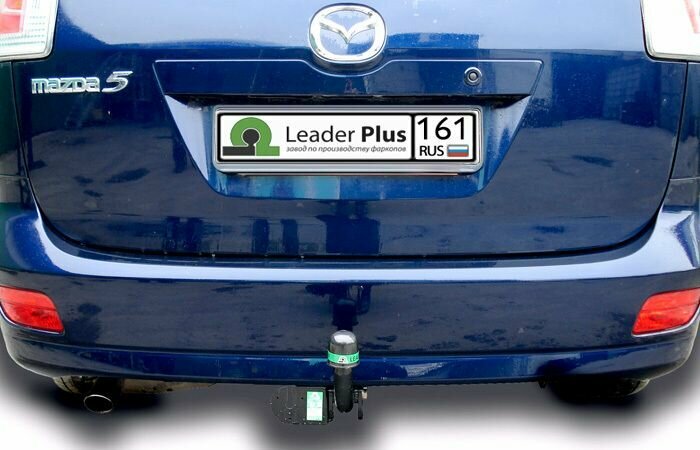 Фаркоп Лидер-Плюс для MAZDA 5 (CR19) (минивен) 2005-2010 с электрикой и сертифкатом в комплекте арт.(M304-A)