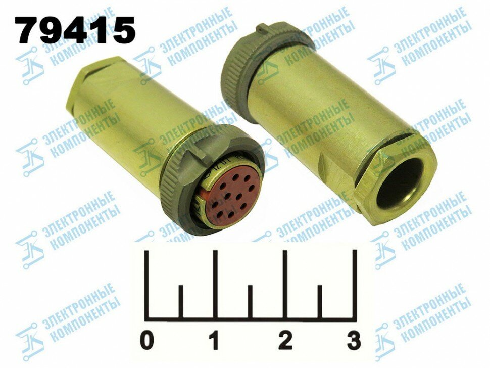 Разъем 10pin гнездо на кабель PC10K (аналог РС10ТВ) круглый