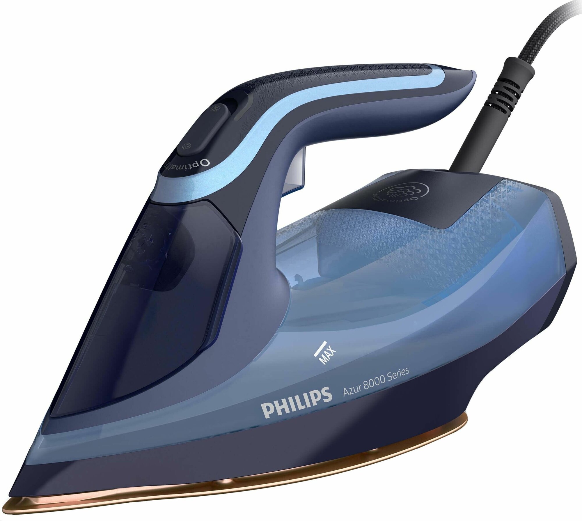 Утюг Philips DST8020/20 Azur 8000 Series, мощность 3000Вт, вертикальное отпаривание, цвет синий