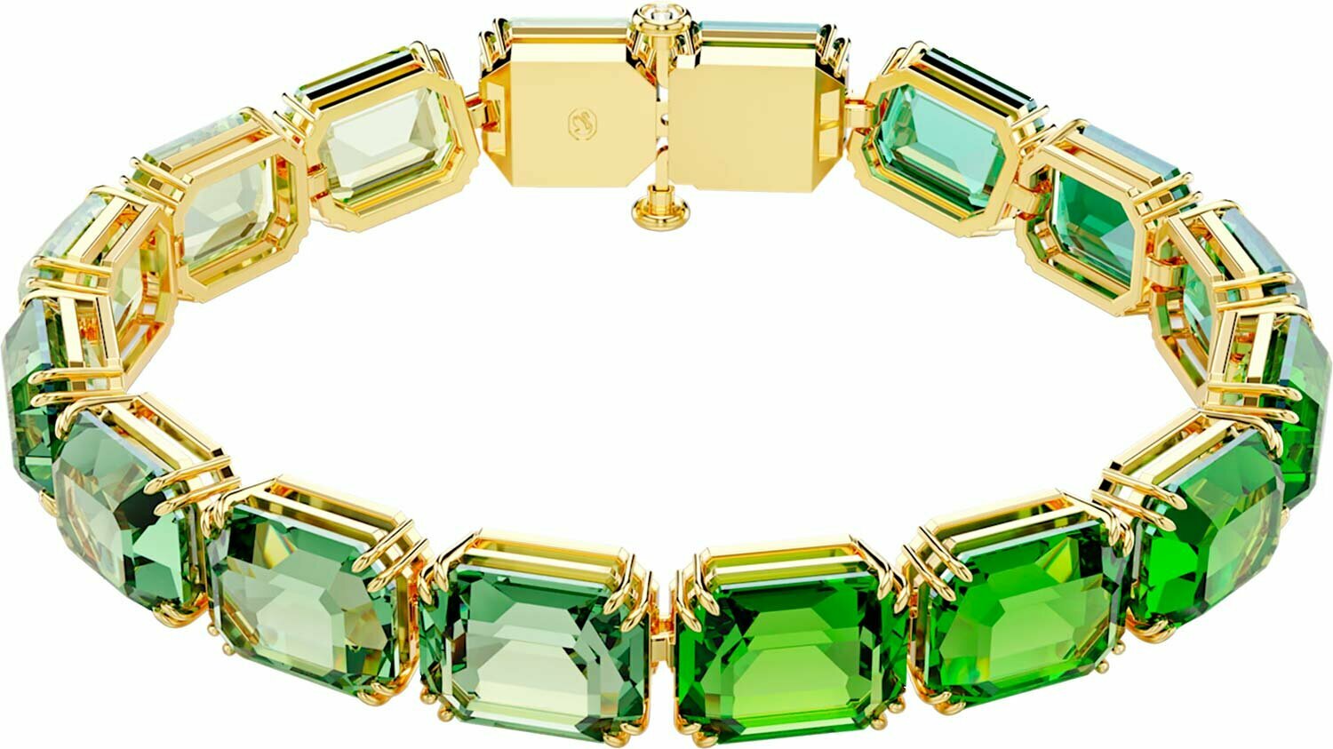 Жесткий браслет, кристаллы Swarovski