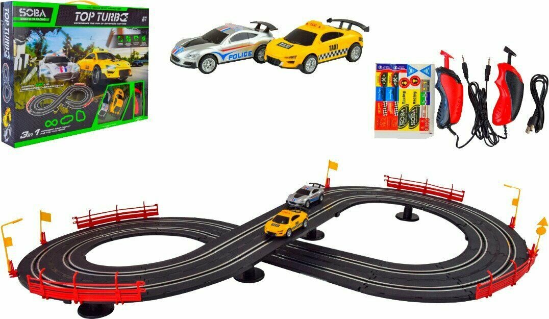Автотрек с машинками на пульте управления / Гоночная трасса детская / Игрушки для мальчиков