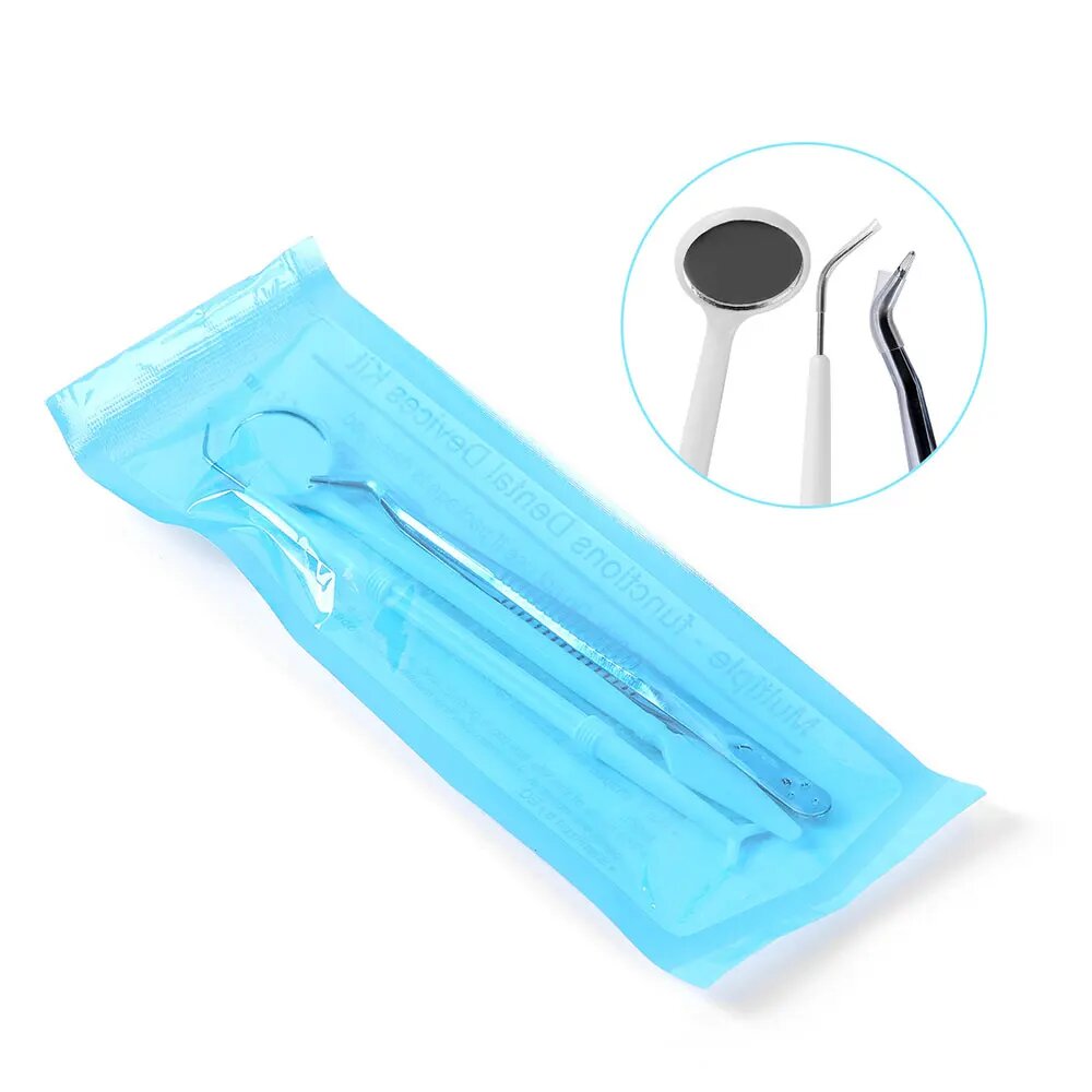 Стоматологический зеркальный зонд AZDENT, исследование, плоскогубцы, пинцет, одноразовый набор для ухода за полостью рта, стоматологический инструмент, лабораторный инструмент