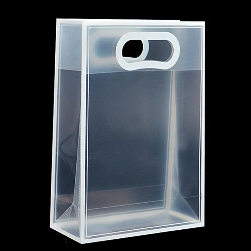 Новые прозрачные подарочные пакеты, сумка из ПВХ, сумка для дня рождения, свадьбы, вечеринки, свадьбы, подарочная сумка, портативная упаковочная сумка для малого бизнеса