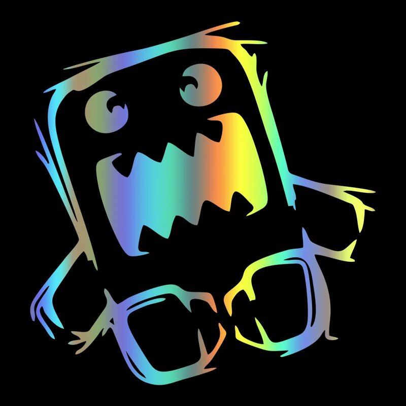 40168# наклейки на авто домокун, домо-кун водонепроницаемые наклейки на машину наклейка для авто автонаклейка стикер этикеты винила наклейки стайлинга автомобилей украшения на бампере автомобиля заднее стекло 40168 Laser