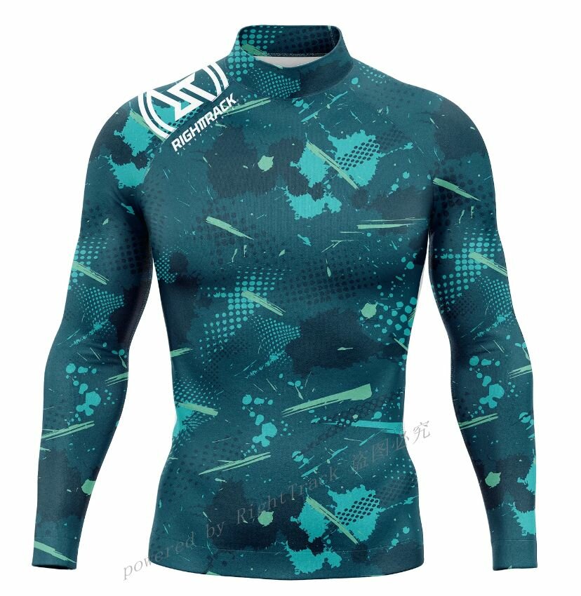 Гидрокостюм, для плавания, дайвинга, фридайвинга, серфинга, вейка, мужской, светло-синий