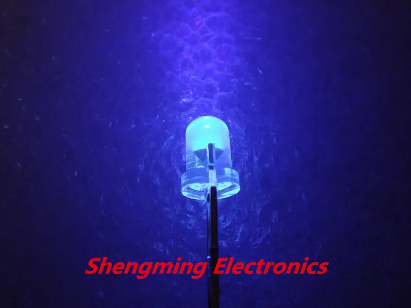 100 шт, 3 мм, фиолетовый/ультрафиолетовый светодиод, супер яркие светодиодные диоды F3