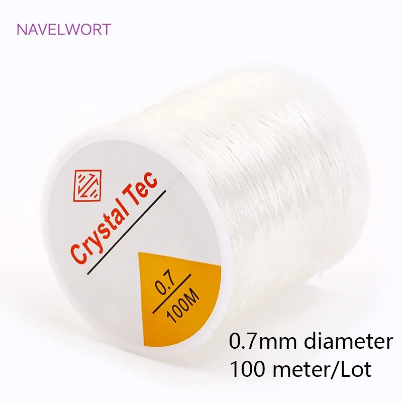 Нить Crystal Tec 0.7 мм, 100 м, белая