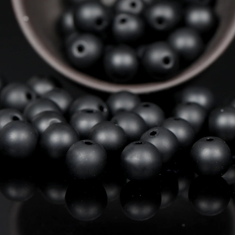 Бусины из черного агата и оникса IYKWIM 4/6/8/10/12 мм 4mm 88 to 91pcs