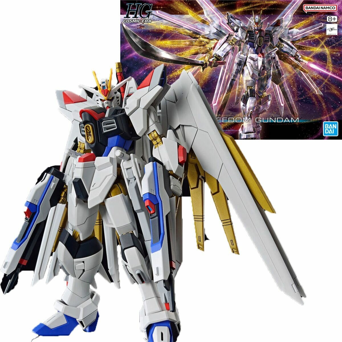 Фигурка Bandai HG Mighty Strike Freedom Gundam , Gundam SEED Freedom