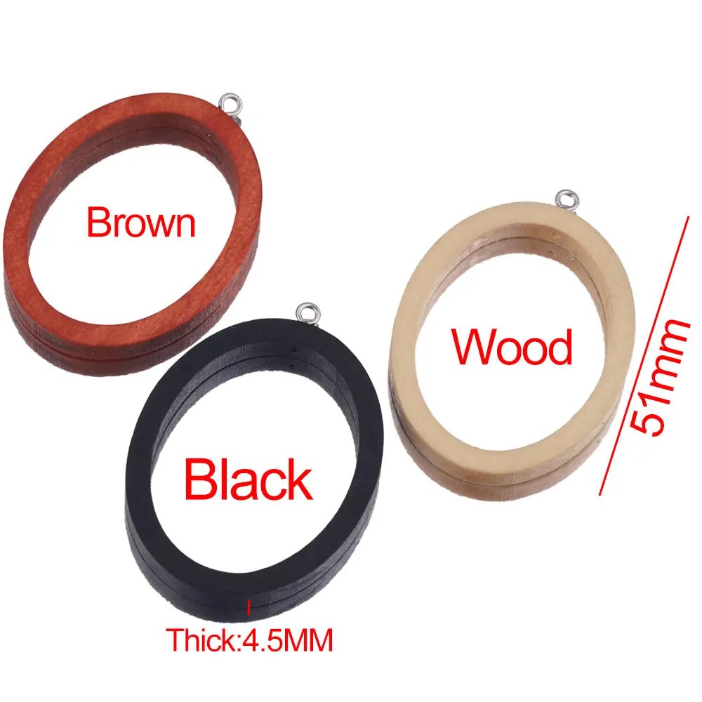 Деревянные подвески для сережек 10 шт. Wood, D