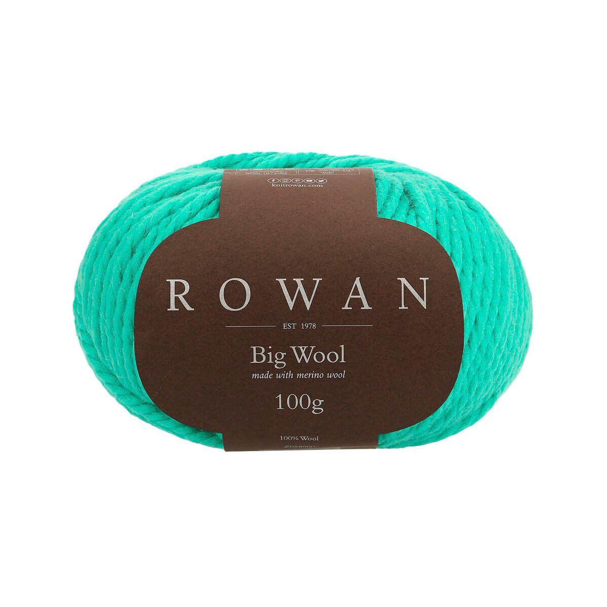 Big Wool /Биг Вул/ пряжа Rowan, Z058000 (093, Midori (Мидори), зеленый)