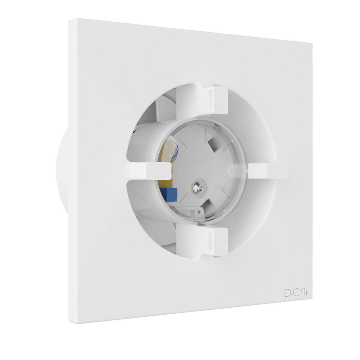 Вентилятор осевой вытяжной DiCiTi AEON 5C D125, с обратным клапаном, цвет: белый