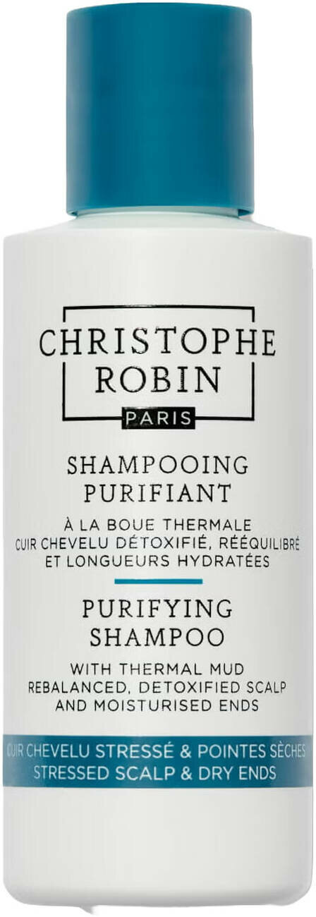Ультрапитательный шампунь с термальной грязью и красными водорослями мини-формат CHRISTOPHE ROBIN Purifying shampoo 75ml
