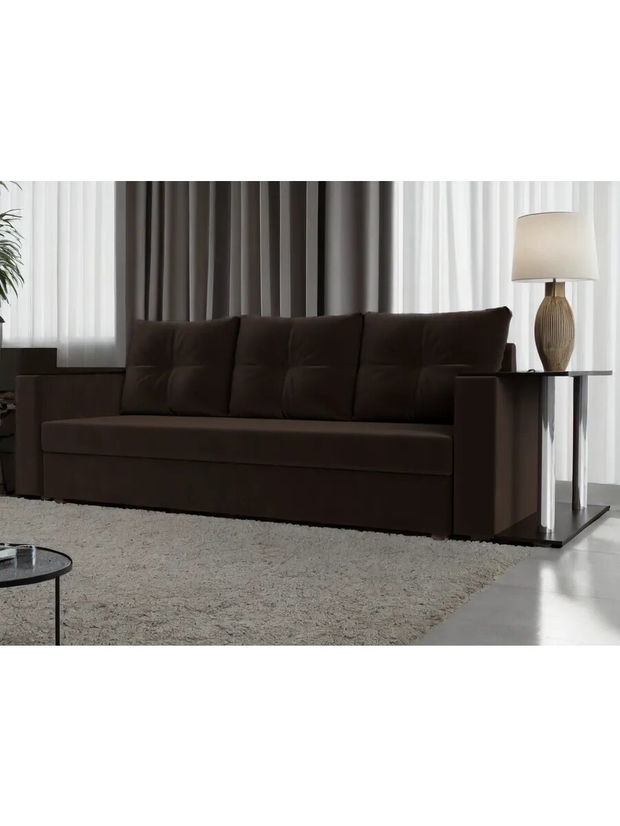 Диван прямой Атланта Лайт со столом справа