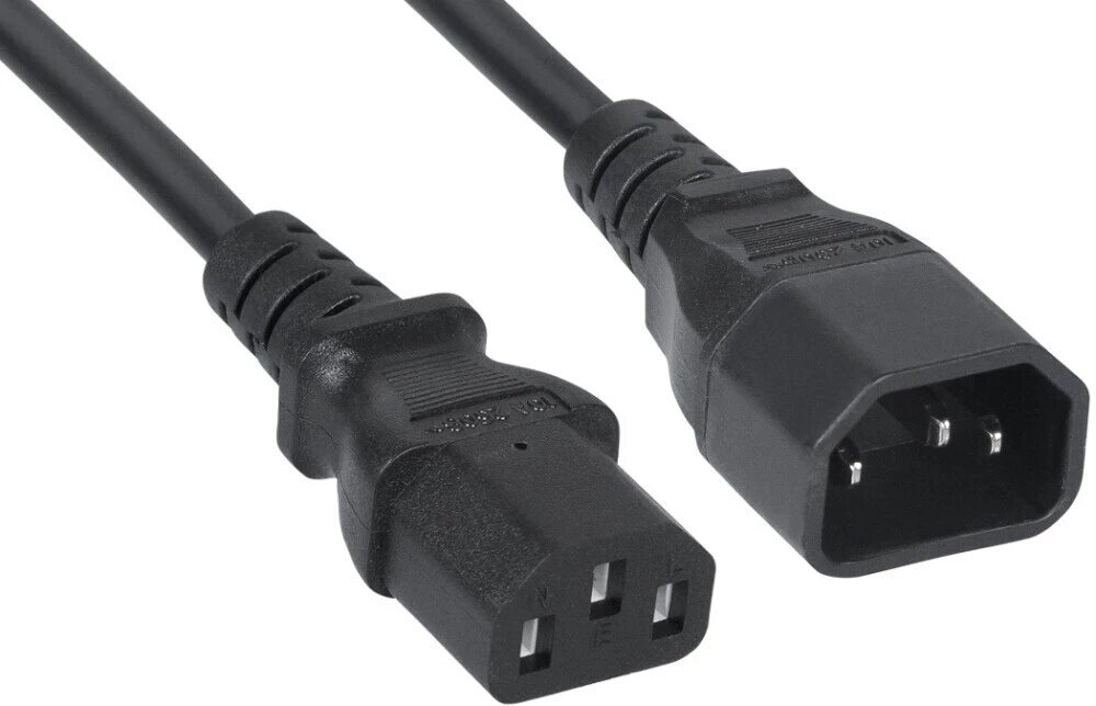 Кабель питания C13 - C14, 1.2м, Cabeus (PC-189-VDE-1.2M)