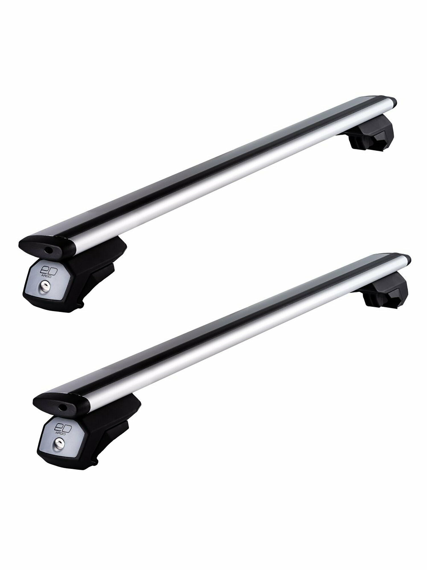 Багажник на крышу с замком на Лада Веста СВ Кросс универсал с интегрированными рейлингами 2017-2024, крыловидные дуги, ED Арго