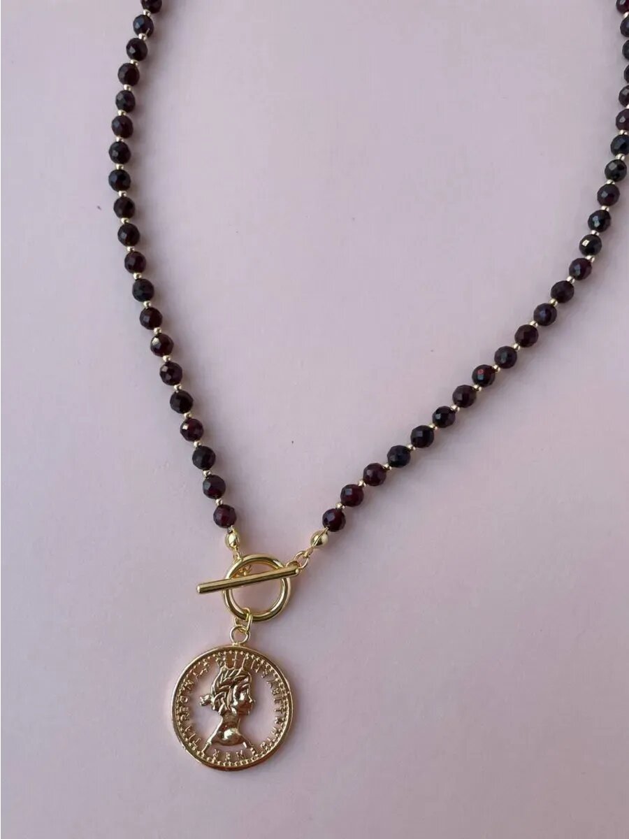 Колье, гранат