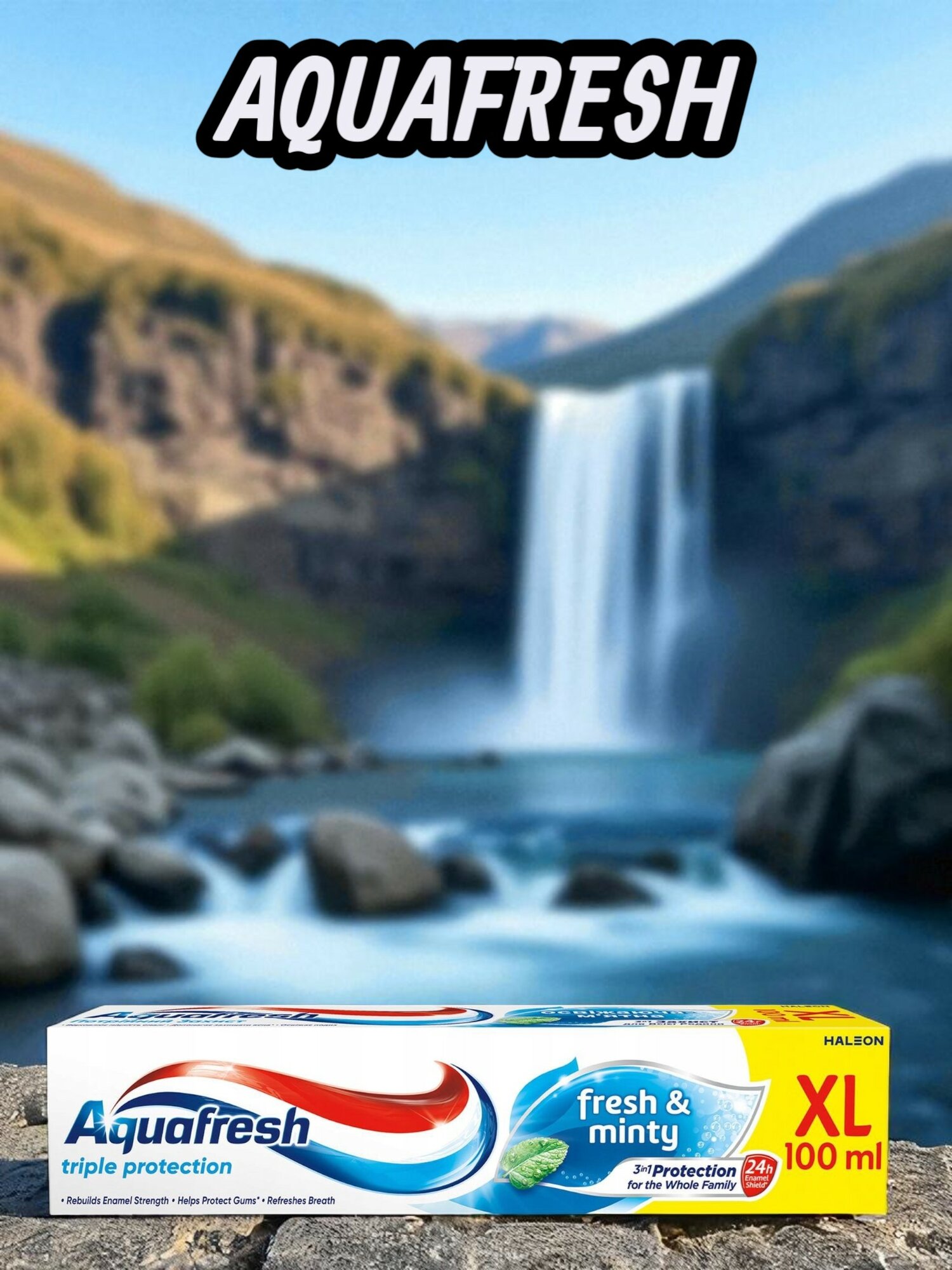 Aquafresh - Зубная паста Освежающая Освежающе-мятная 100 мл XXL