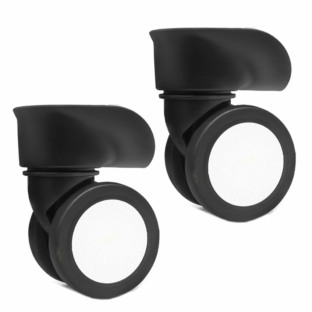 2 шт. сменные ролики для тележки, сверхмощные роликовые колеса багажной коробки, чемодана, поворотный комплект на 360 градусов SilentWheel