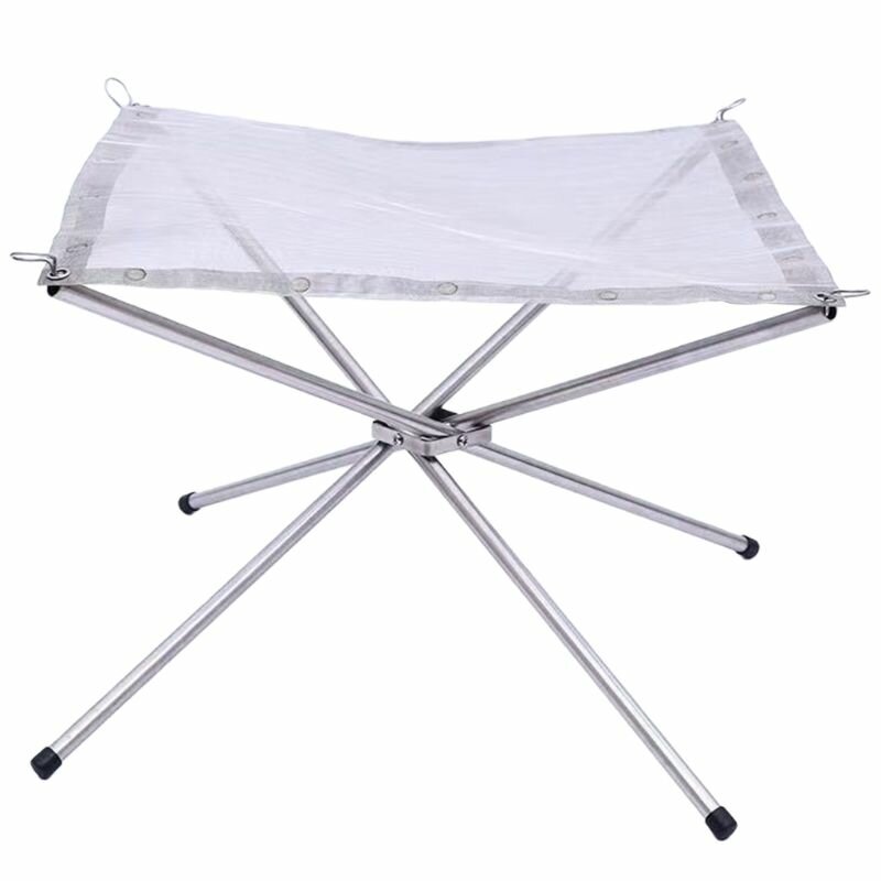 Портативный угольный гриль из нержавеющей стали складной гриль