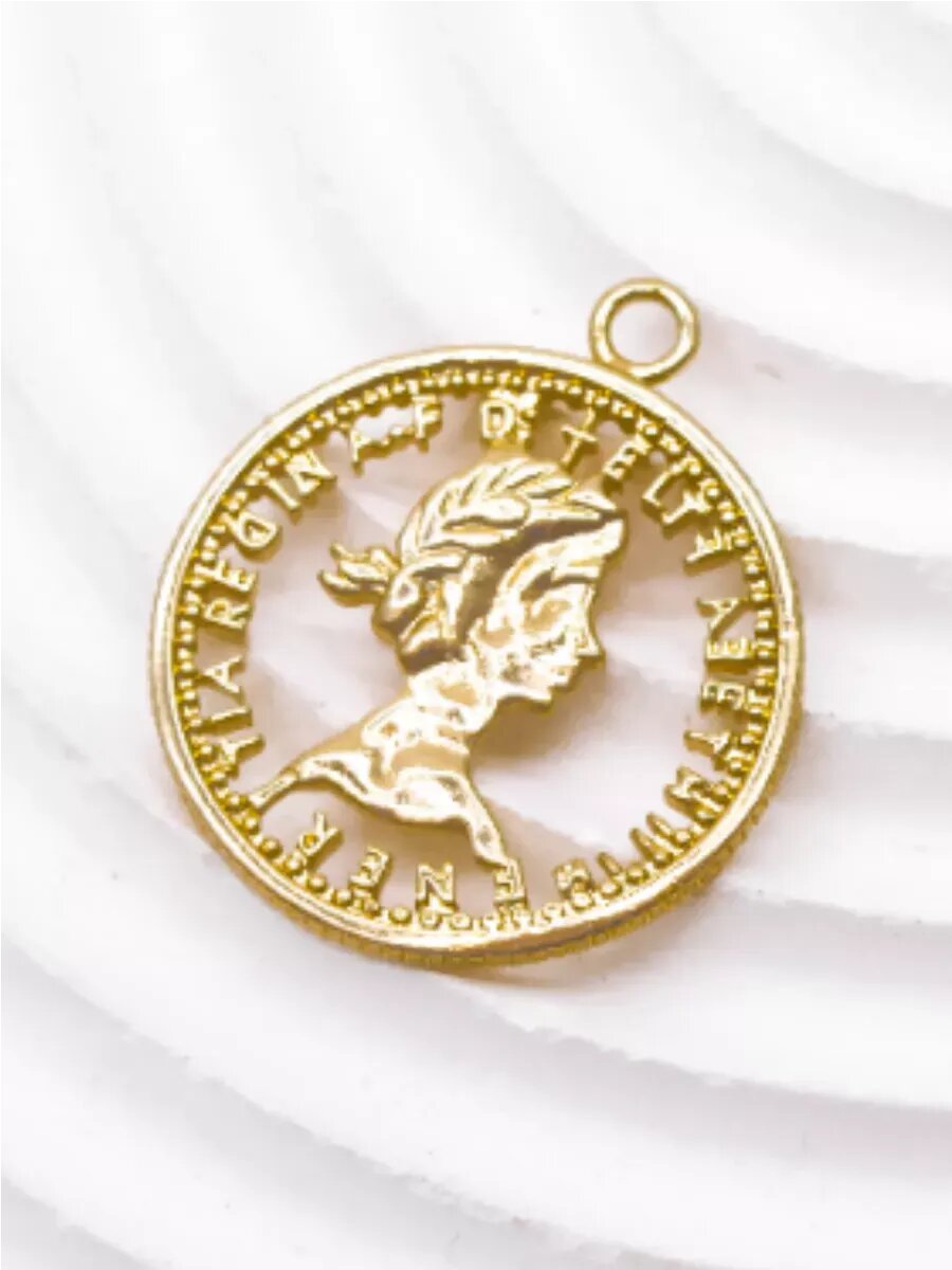 8220 Оригинальная позолоченная подвеска римская монета 1 шт